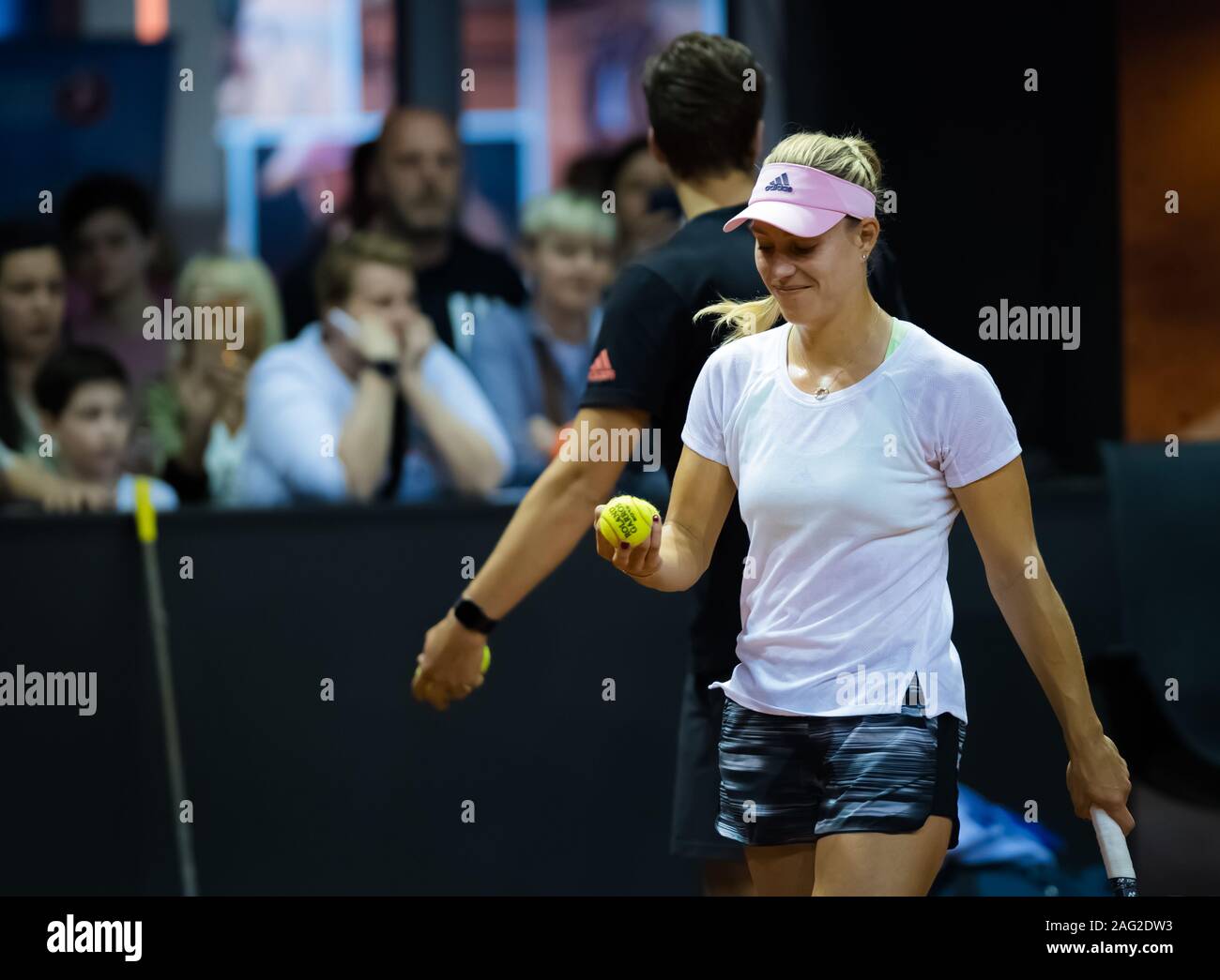 Angelique Kerber of Germany practices at the 2019 Porsche Tennis Grand ...