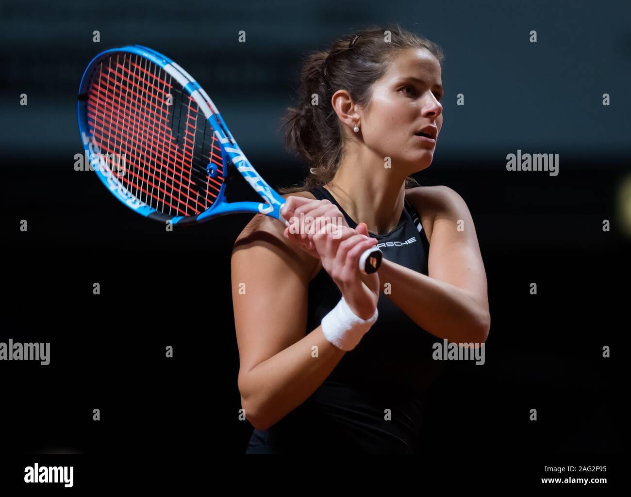 Julia Goerges of Germany in action during her first-round match at the ...