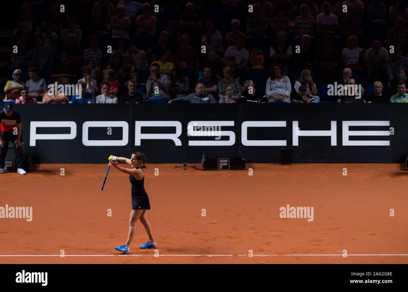 IJulia Goerges of Germany in action during her first-round match at the ...