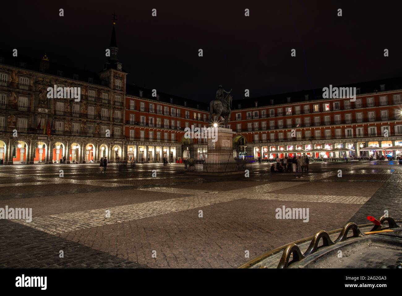 The central Huertas district in Madrid, capital of the Kingdom of Spain ...