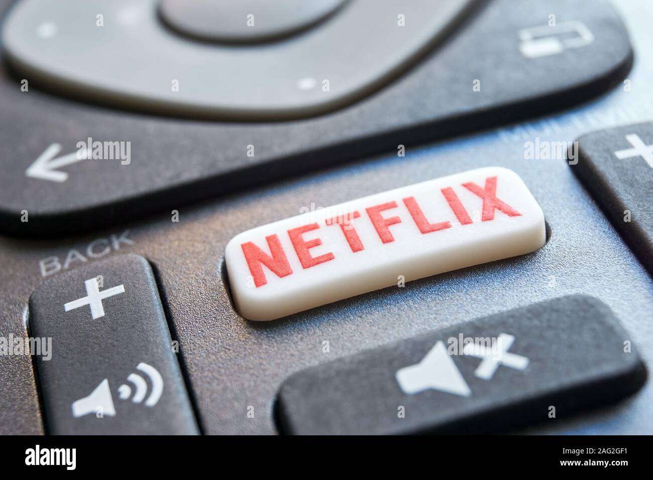 Netflix button on tv remote hi-res stock photography and images - Alamy