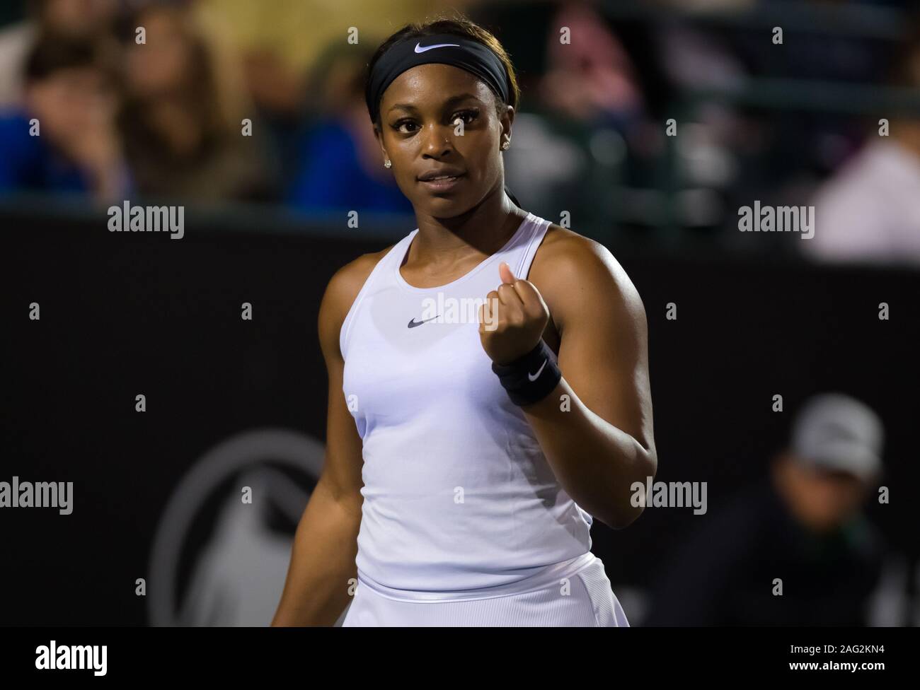 Sloane Stephens of the United States in action during her third-round ...