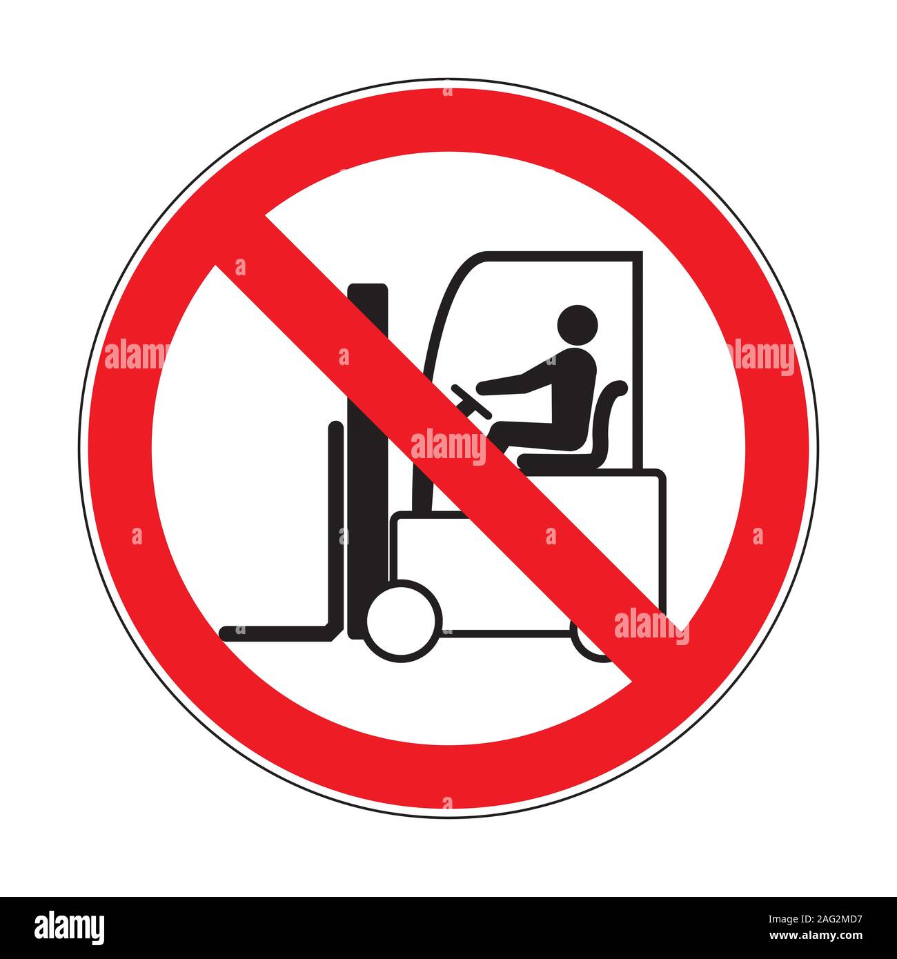 Forklift prohibition hi-res stock photography and images - Alamy