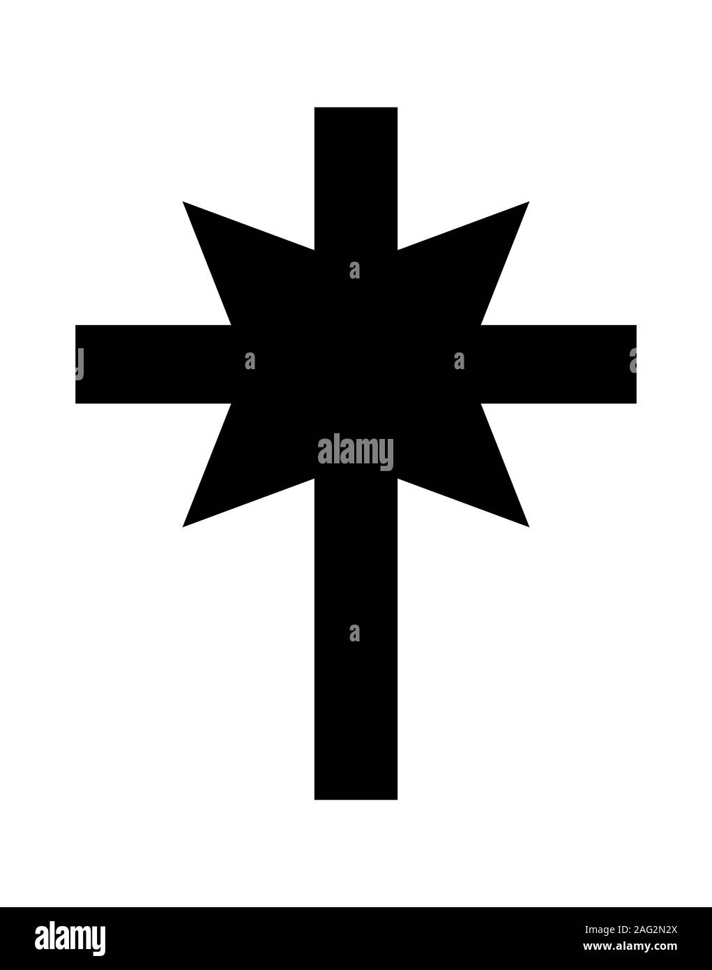 The scientology cross icon Stock Photo - Alamy