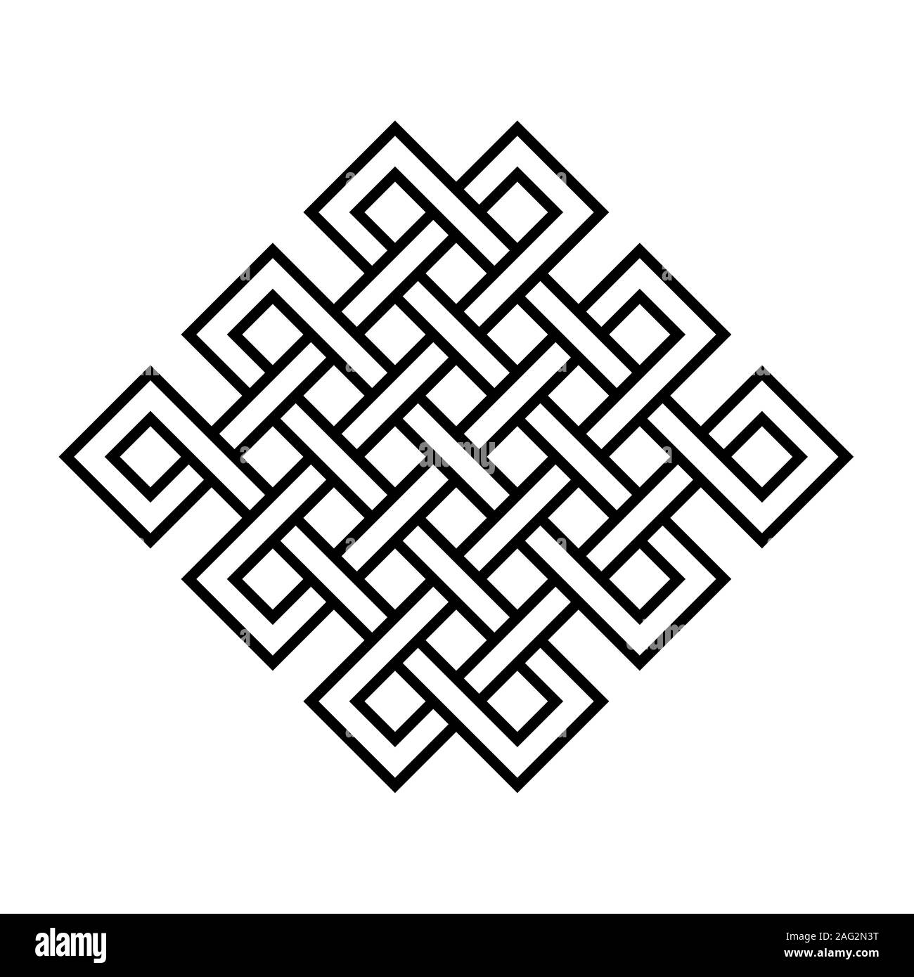 Endless knot symbol illustration Stock Photo - Alamy