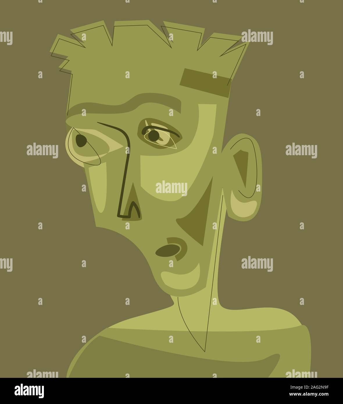 Portrait artwork Stock Vector Images - Alamy