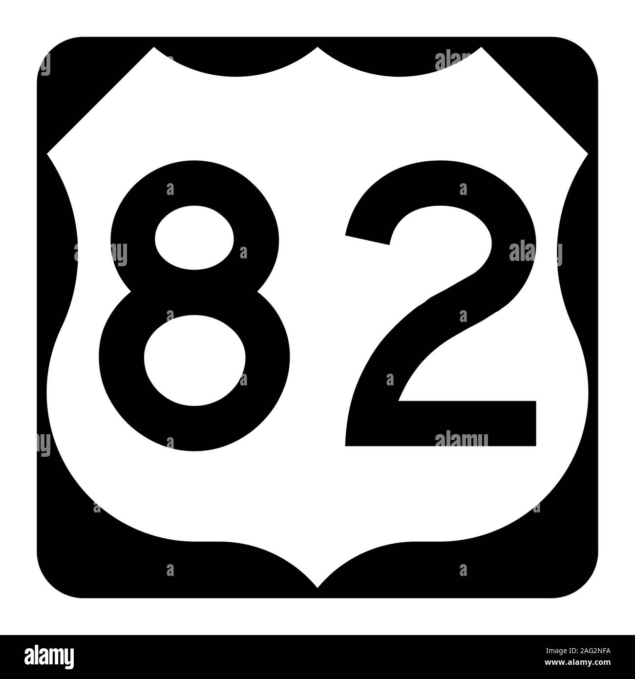 US route 82 sign Stock Photo - Alamy