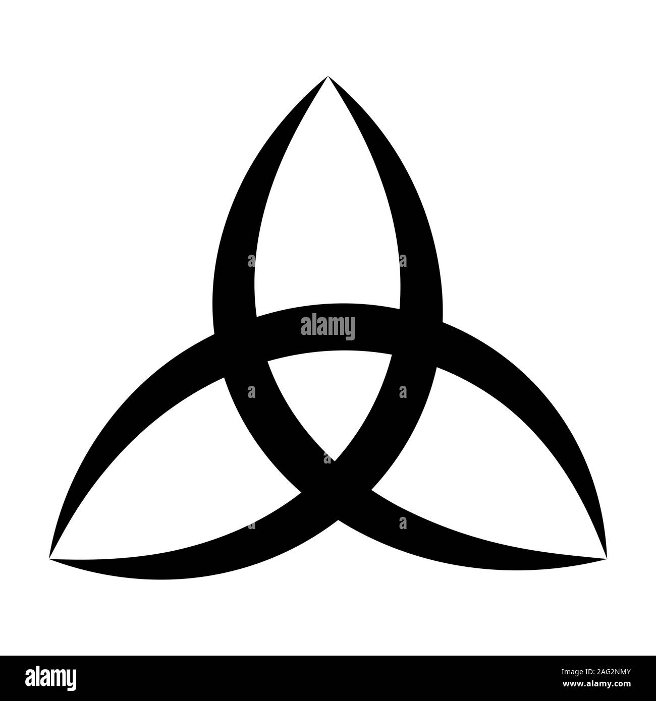 Celtic symbol triangular design Stock Photo - Alamy