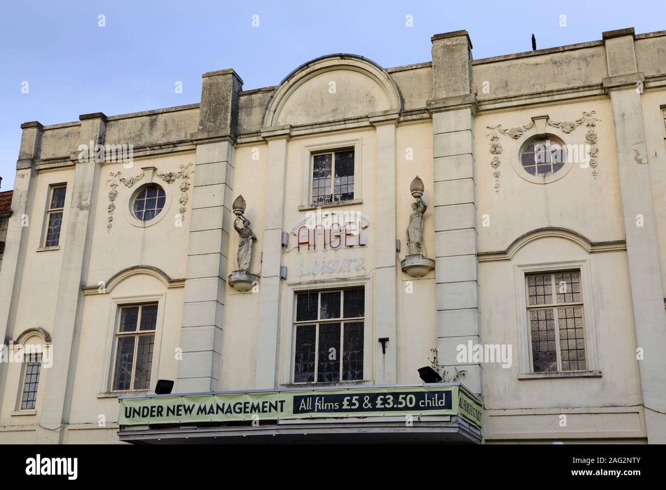 The Art Deco Angel cinema, Devizes, Wiltshire, England Stock Photo - Alamy