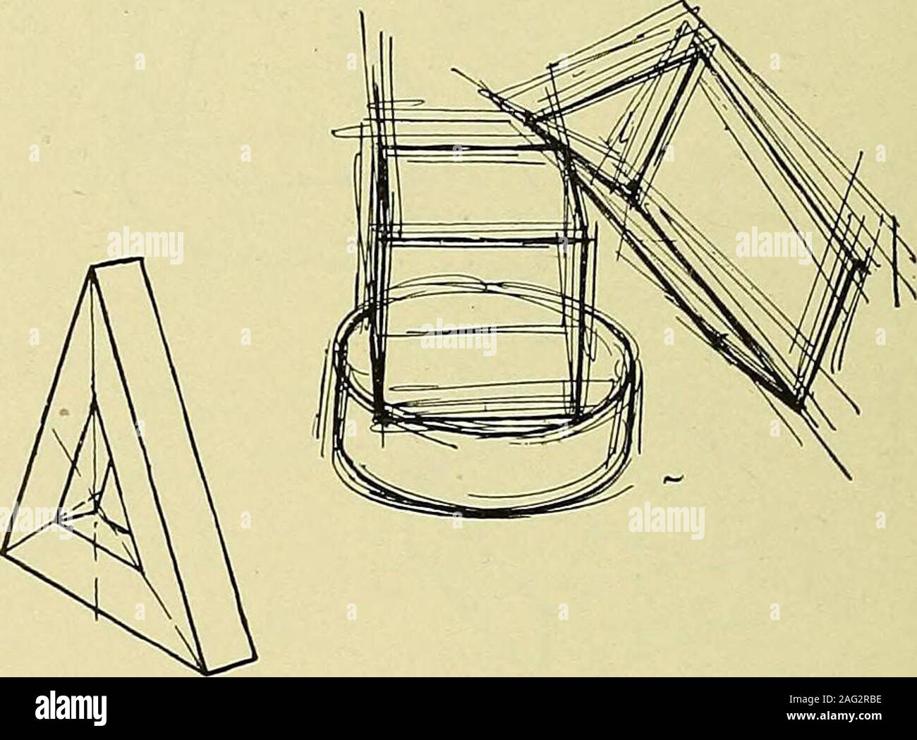 . Free-hand drawing : a manual for teachers and students Stock Photo ...