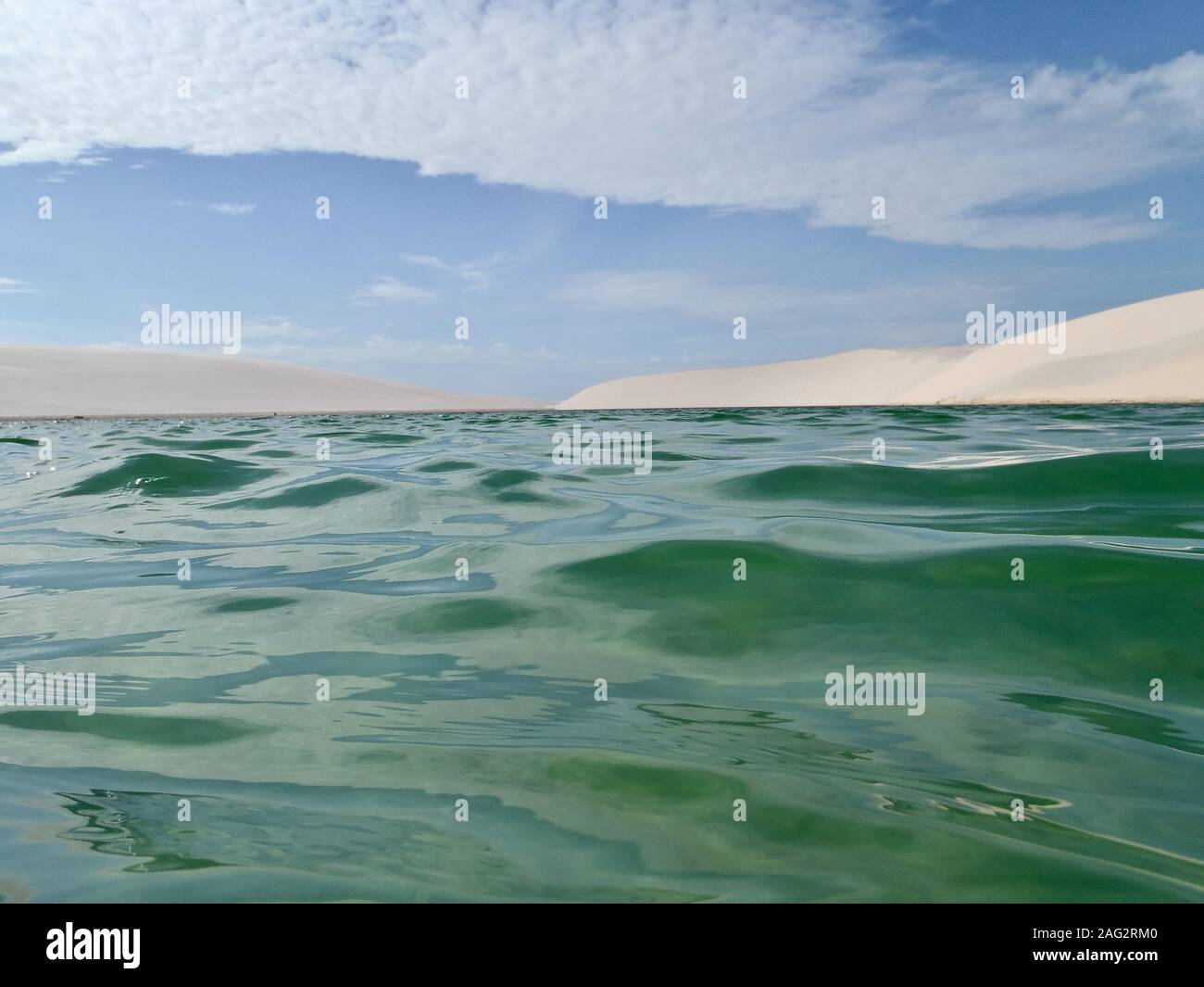 Sand Dunes ans Lagoons in Lencois Maranhenses National Park, Brazil Stock Photo - Alamy