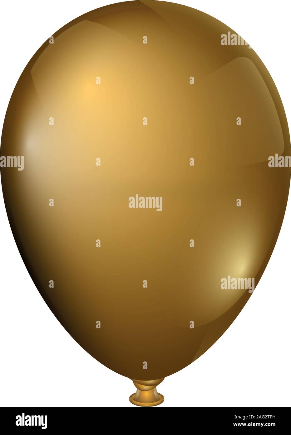 Isolated shiny golden balloon Stock Vector Image & Art - Alamy