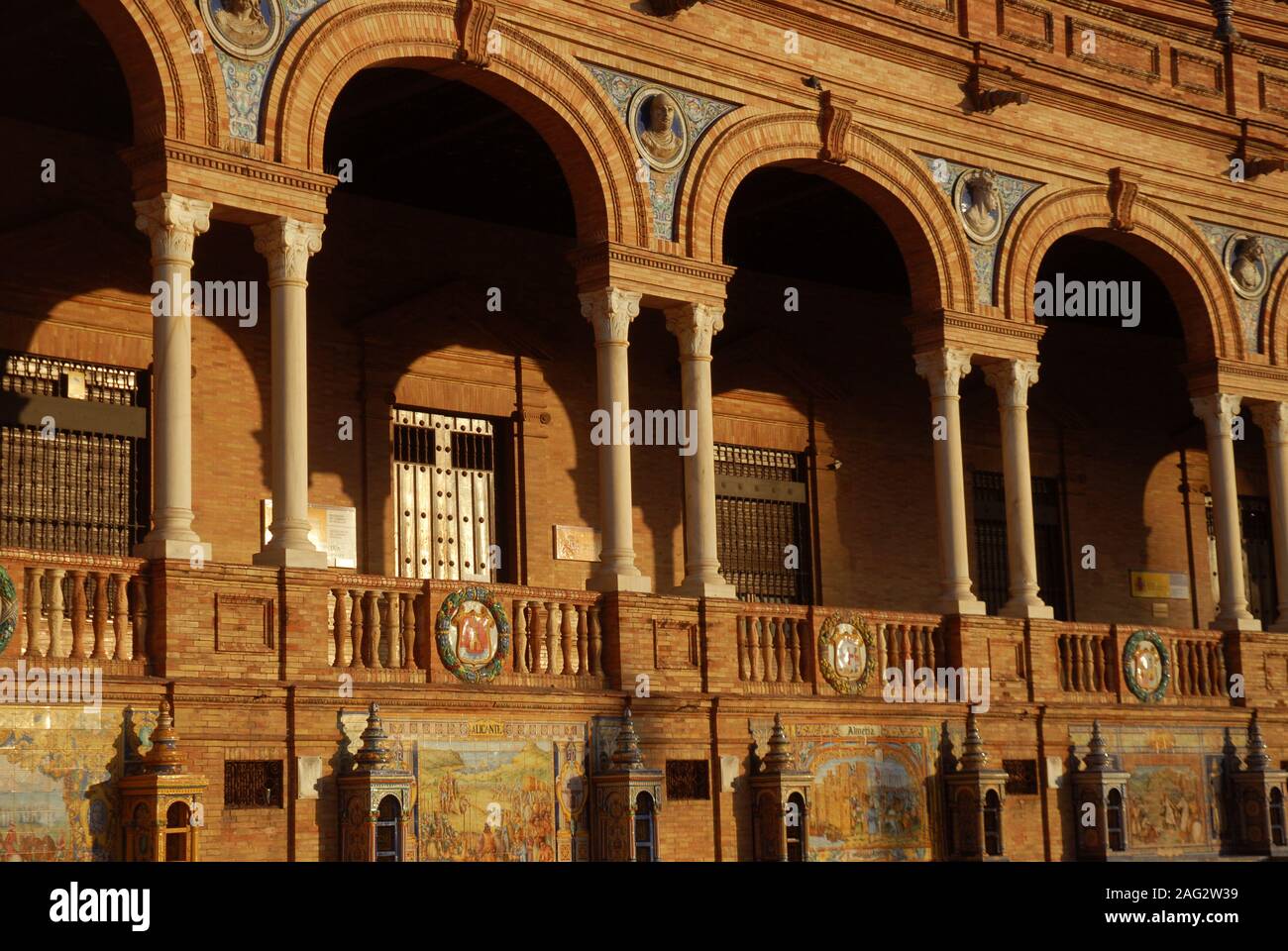 Spanish Square (Plaza de Espana), Seville, Spain Stock Photo - Alamy