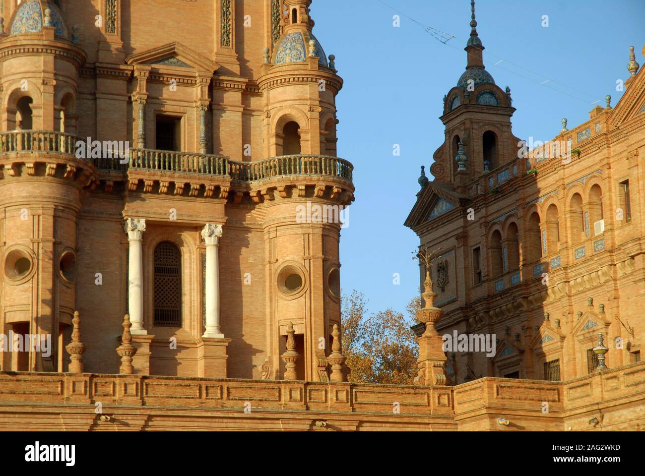 Spanish Square (Plaza de Espana), Seville, Spain Stock Photo - Alamy