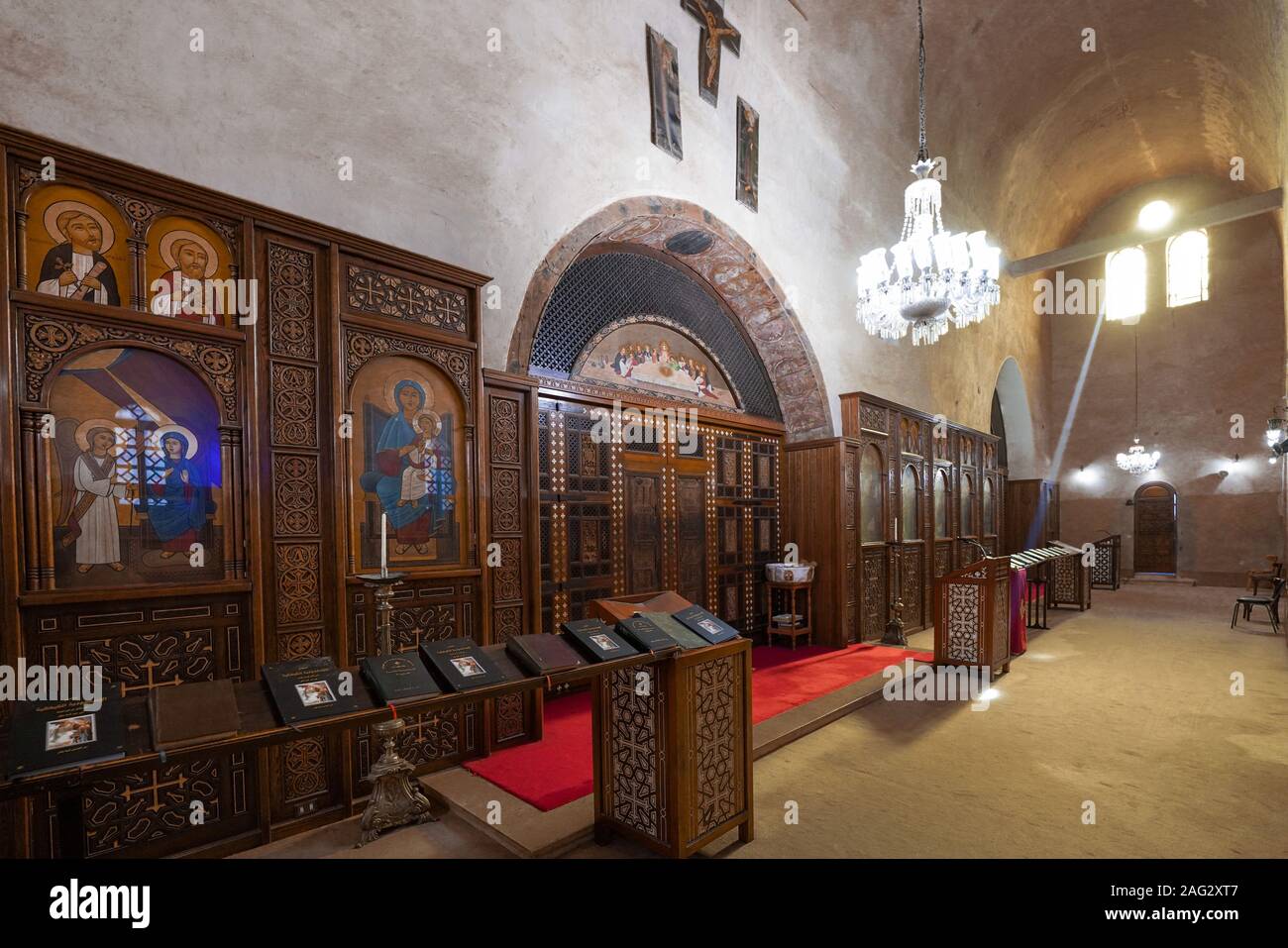 Coptic Orthodox Monastery of St. Macarius in Wadi Natrun, Egypt Stock ...