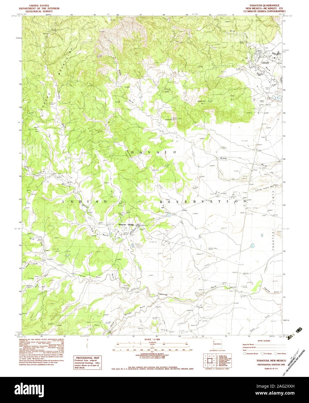 Map of tohatchi new mexico hi-res stock photography and images - Alamy