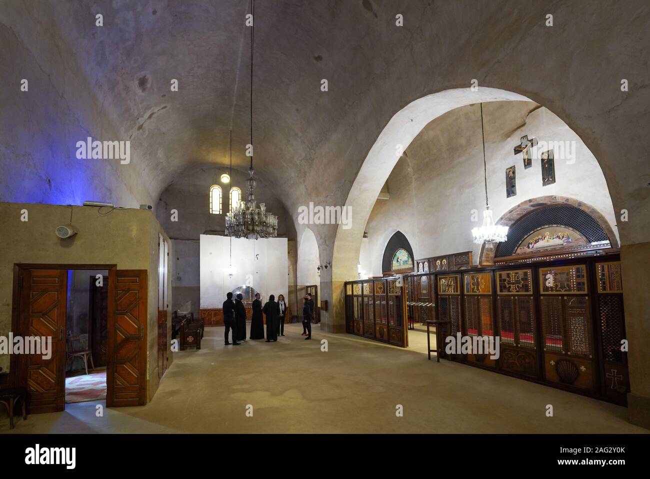 Coptic Orthodox Monastery of St. Macarius in Wadi Natrun, Egypt Stock ...
