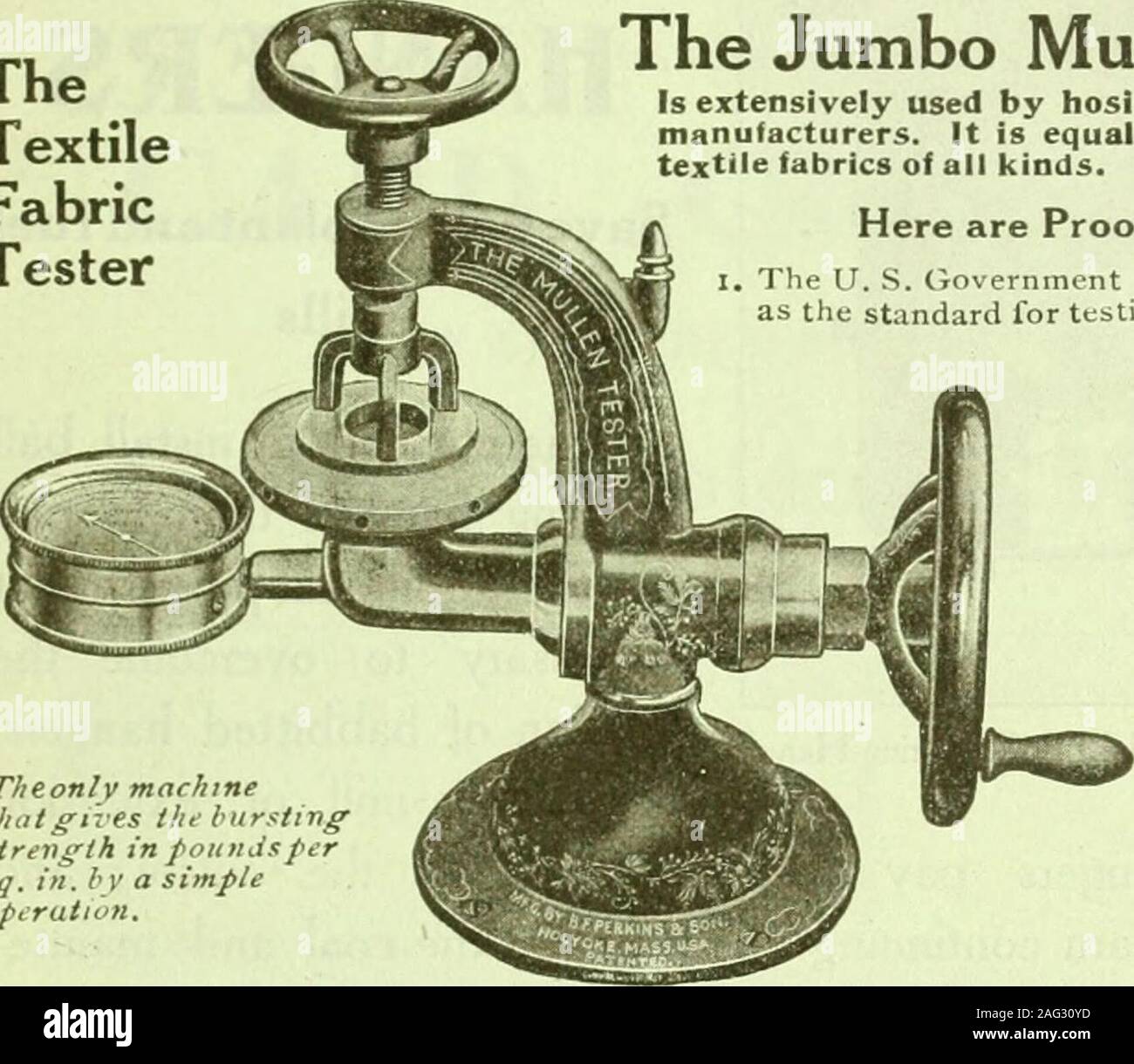 Gig cloth machine hi-res stock photography and images - Alamy