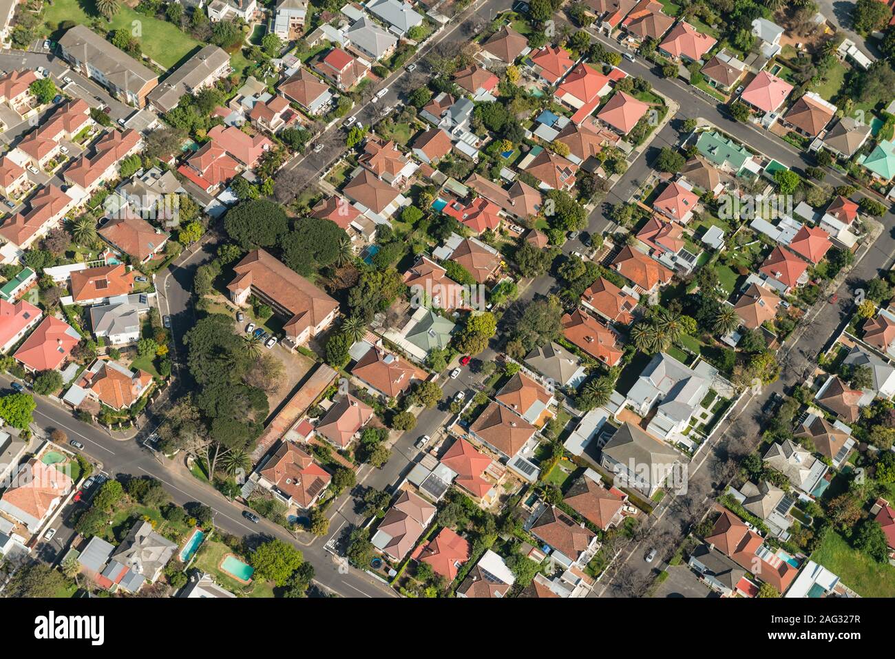 Suburb aerial hi-res stock photography and images - Alamy