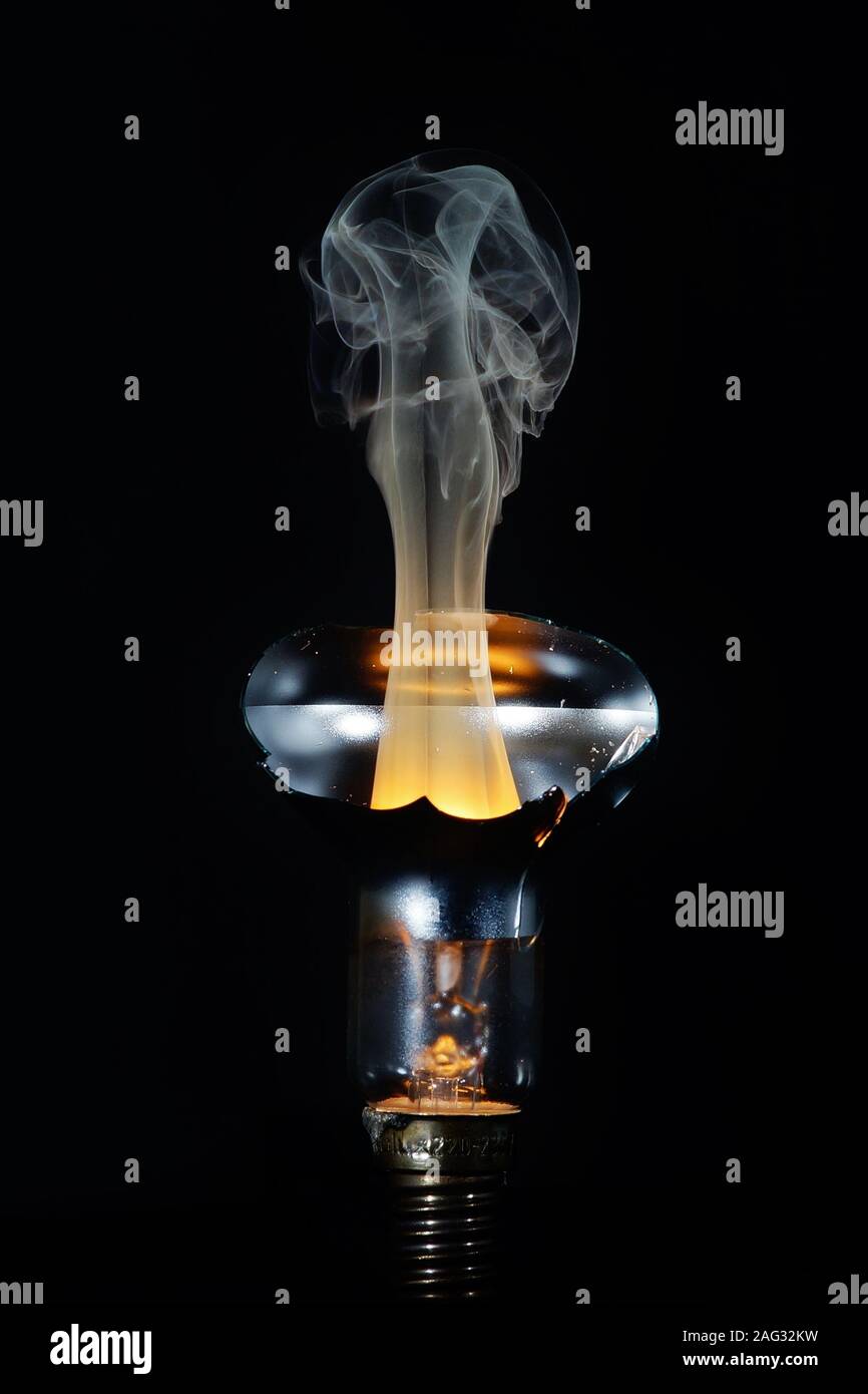 Incandescent light bulb smoke hi-res stock photography and images - Alamy