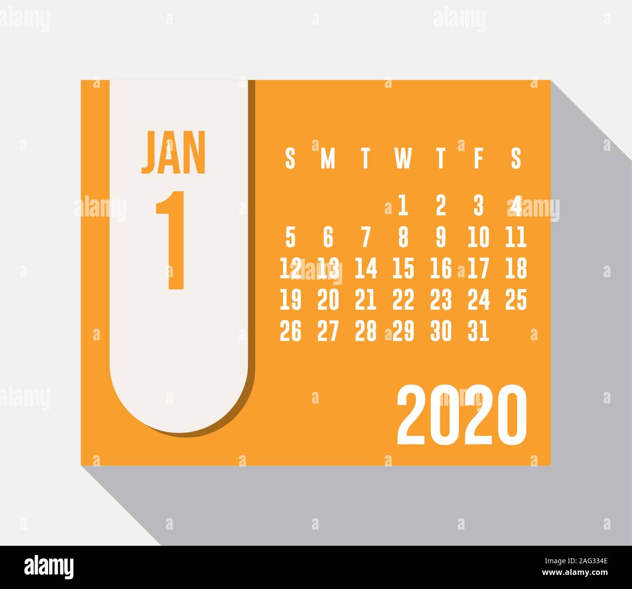 orange 2020 jan calendar design, Planner time event moth date day page ...