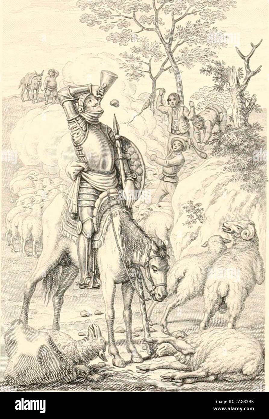 . An iconography of Don Quixote. 1605-1895 Stock Photo - Alamy