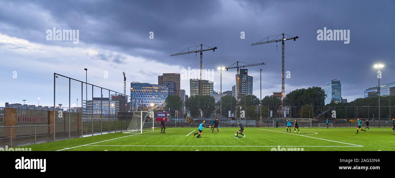 Football children field distance hi-res stock photography and images ...