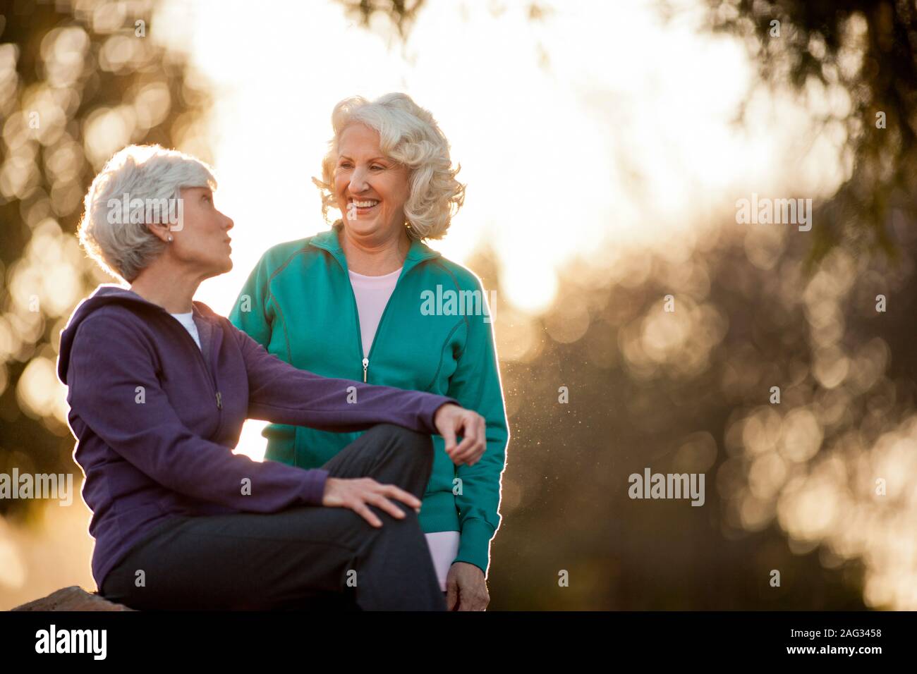 Conversation In A Park High Resolution Stock Photography and Images - Alamy