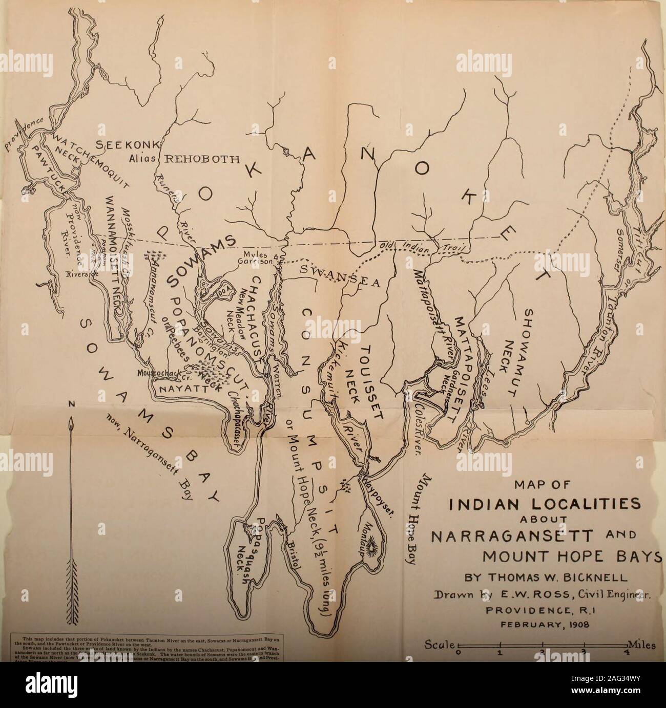 Map of narragansett bay hi-res stock photography and images - Alamy