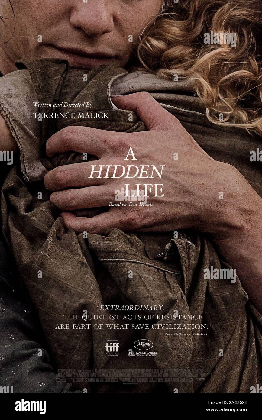 A HIDDEN LIFE, US poster, 2019. TM & copyright © Fox Searchlight ...