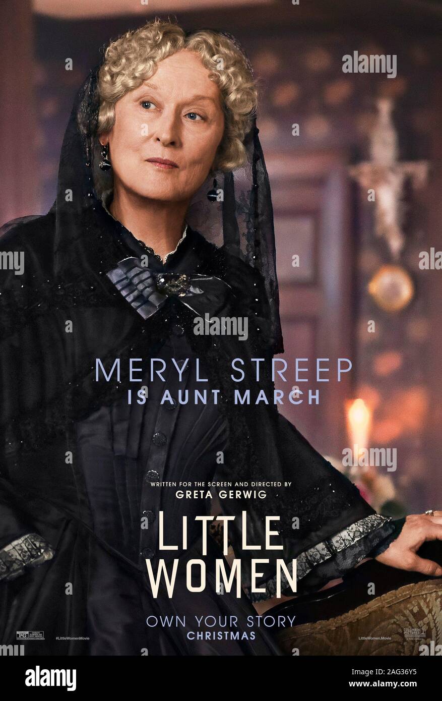 LITTLE WOMEN, US character poster, Meryl Streep as Aunt March, 2019 ...