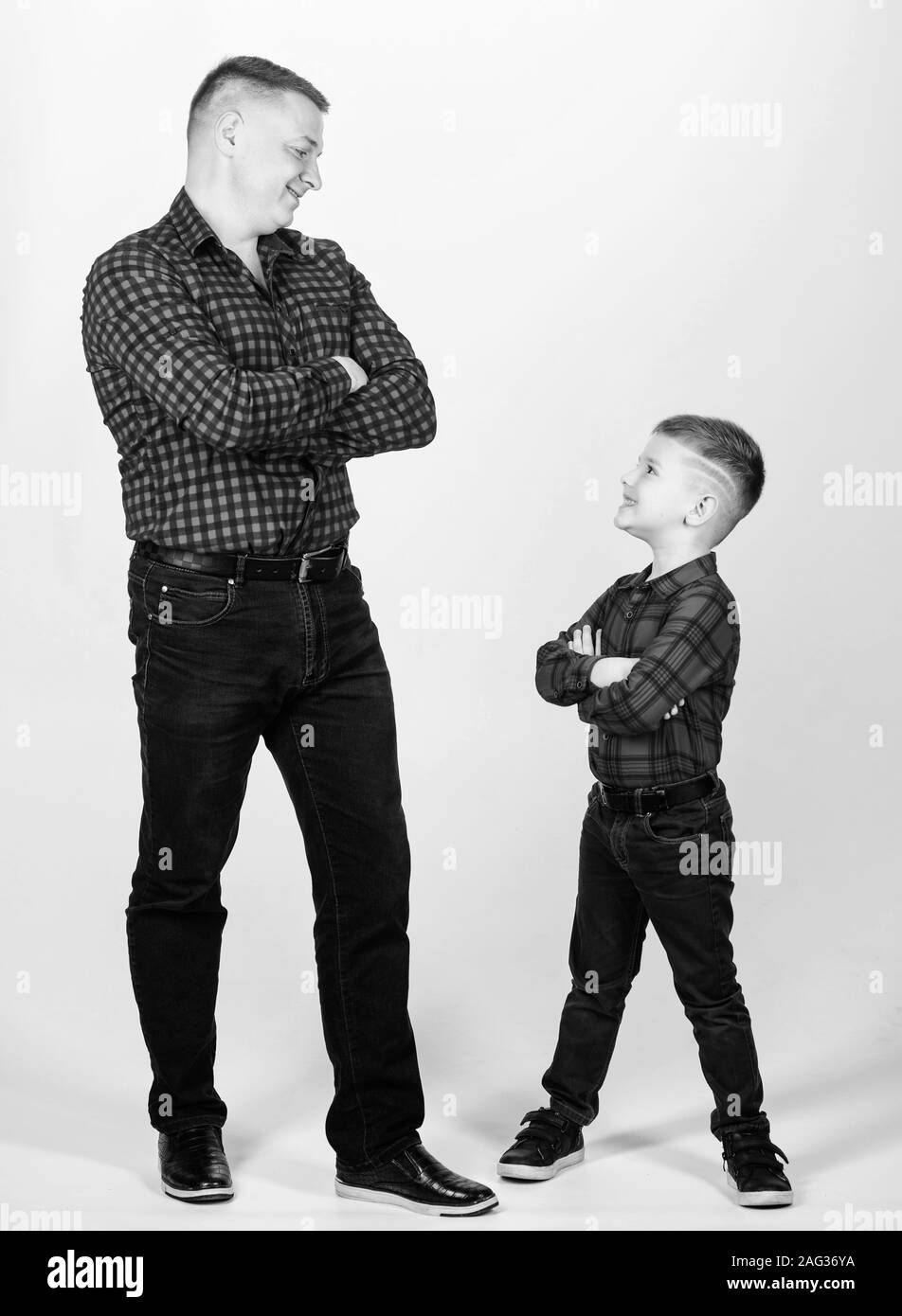 Best friends forever. Happiness being father of boy. Dad and adorable ...