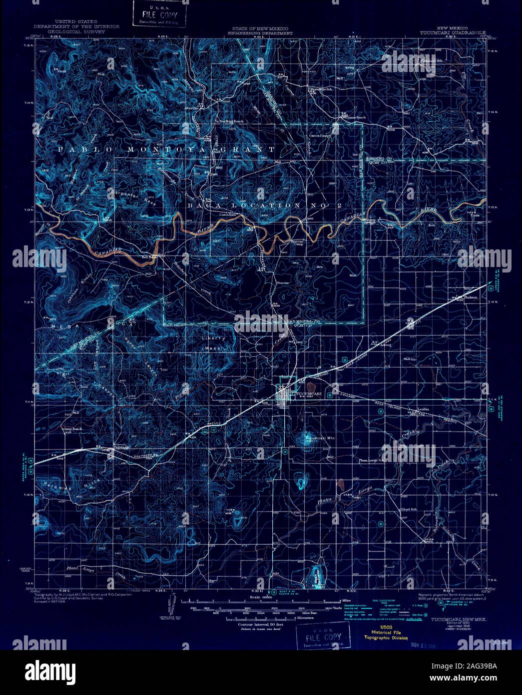 Tucumcari map hi-res stock photography and images - Alamy