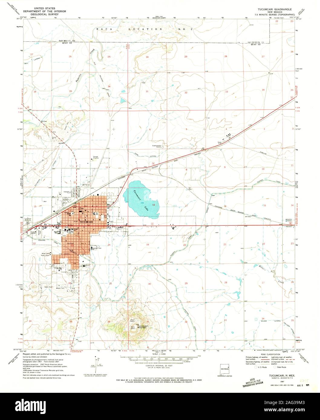 Tucumcari map hi-res stock photography and images - Alamy