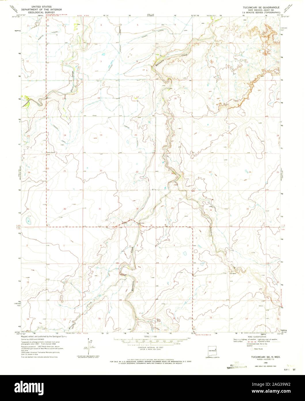 Map of tucumcari hi-res stock photography and images - Alamy