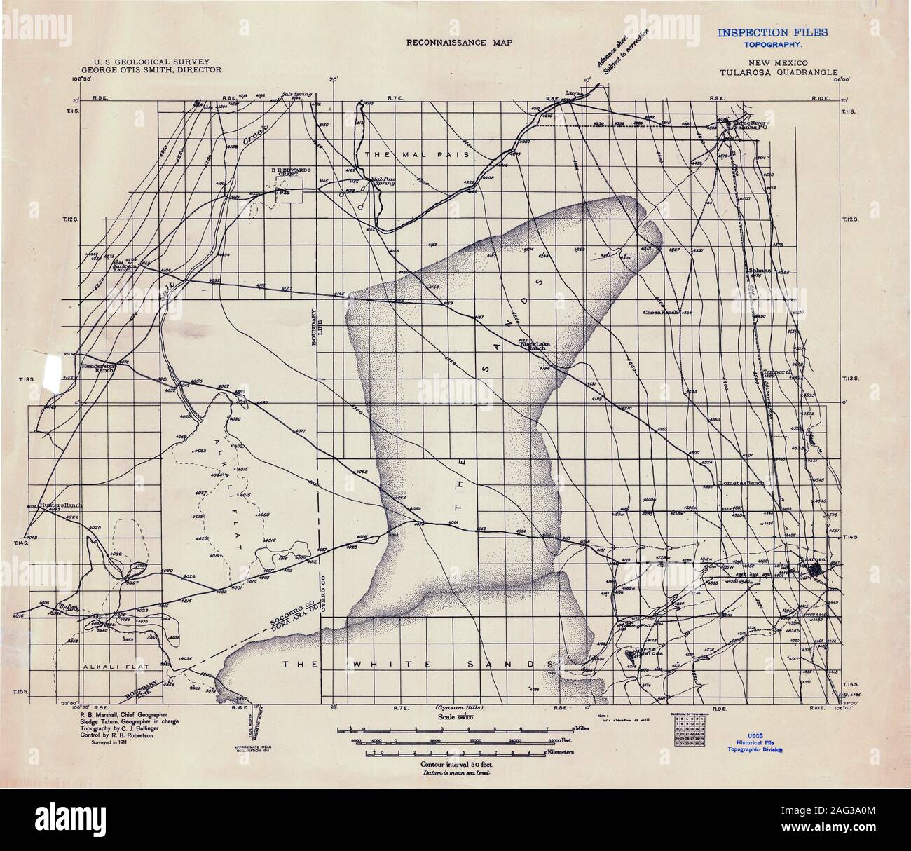 Map of tularosa hi-res stock photography and images - Alamy