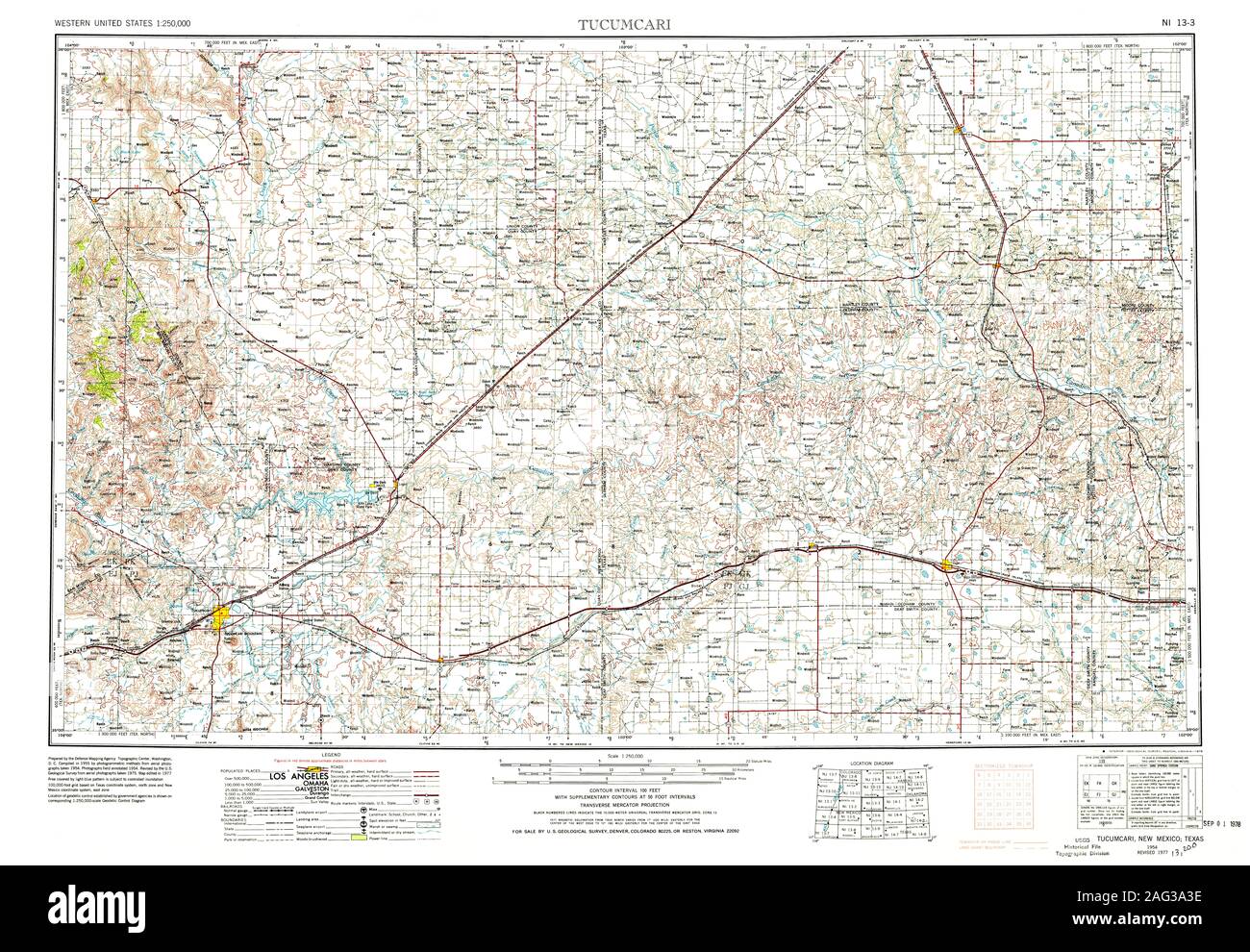 Tucumcari map hi-res stock photography and images - Alamy