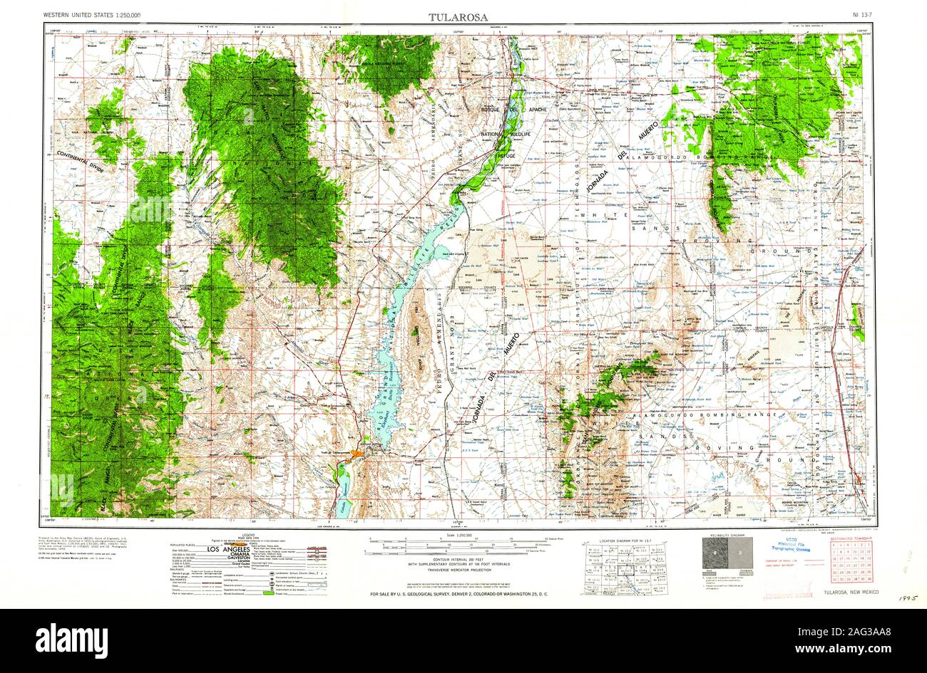 Map of tularosa hi-res stock photography and images - Alamy