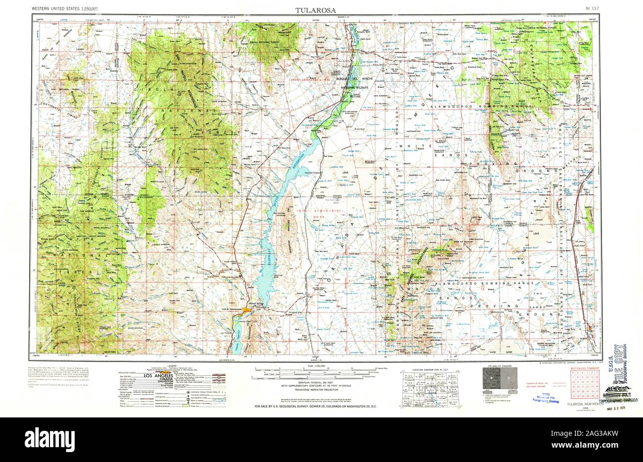 Map of tularosa hi-res stock photography and images - Alamy