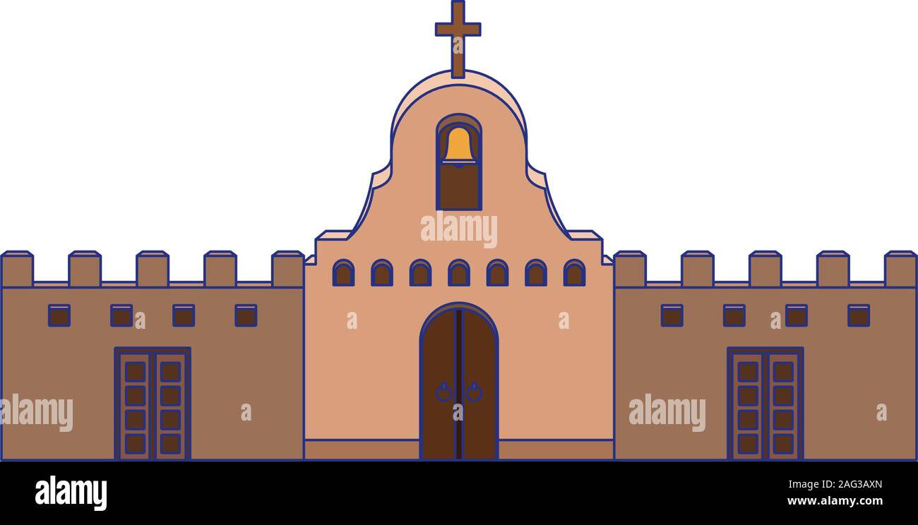 Isolated mexican church vector design Stock Vector Image & Art - Alamy