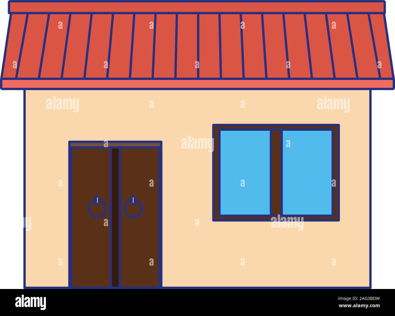 Isolated mexican house vector design Stock Vector Image & Art - Alamy