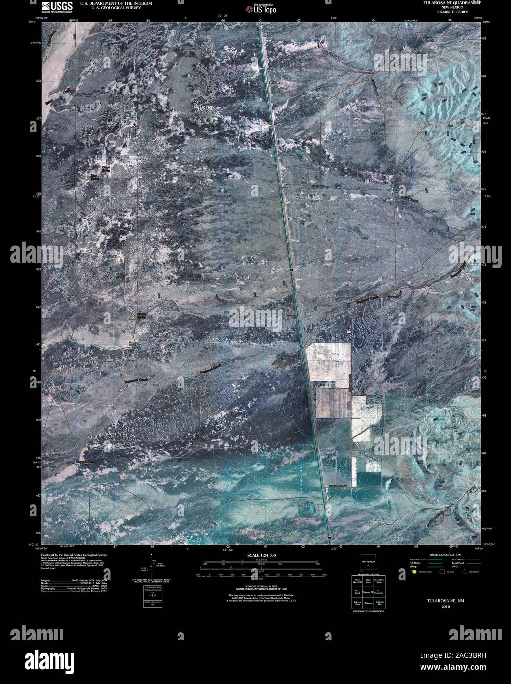 Map of tularosa hi-res stock photography and images - Alamy