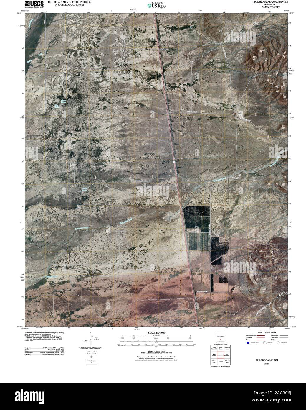 Map of tularosa hi-res stock photography and images - Alamy