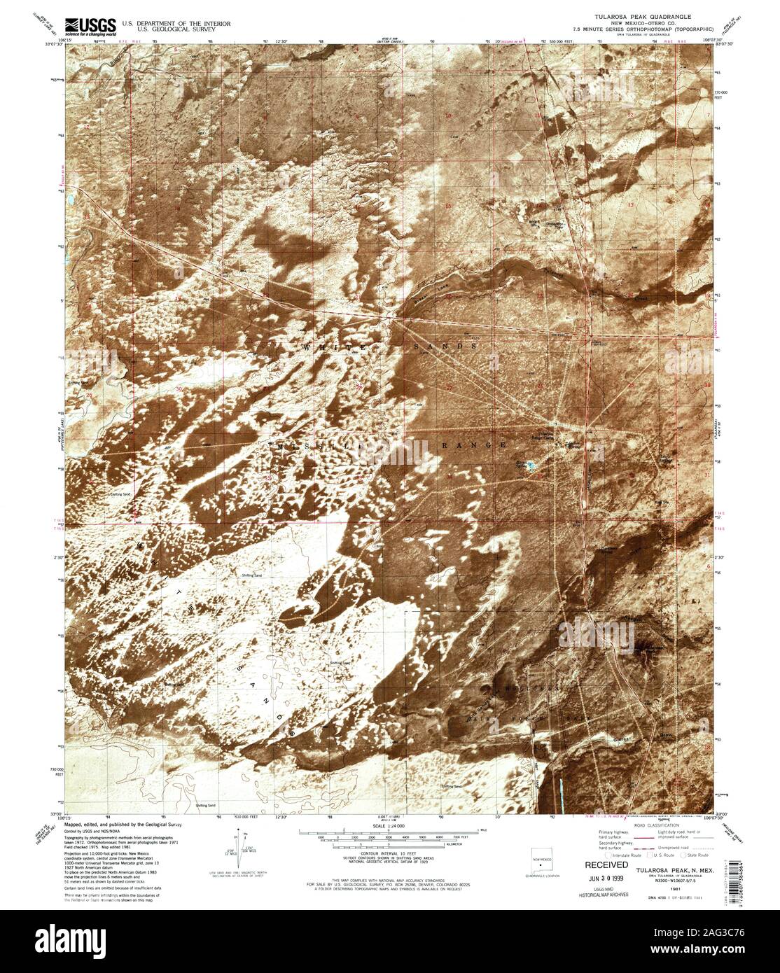 Map of tularosa hi-res stock photography and images - Alamy