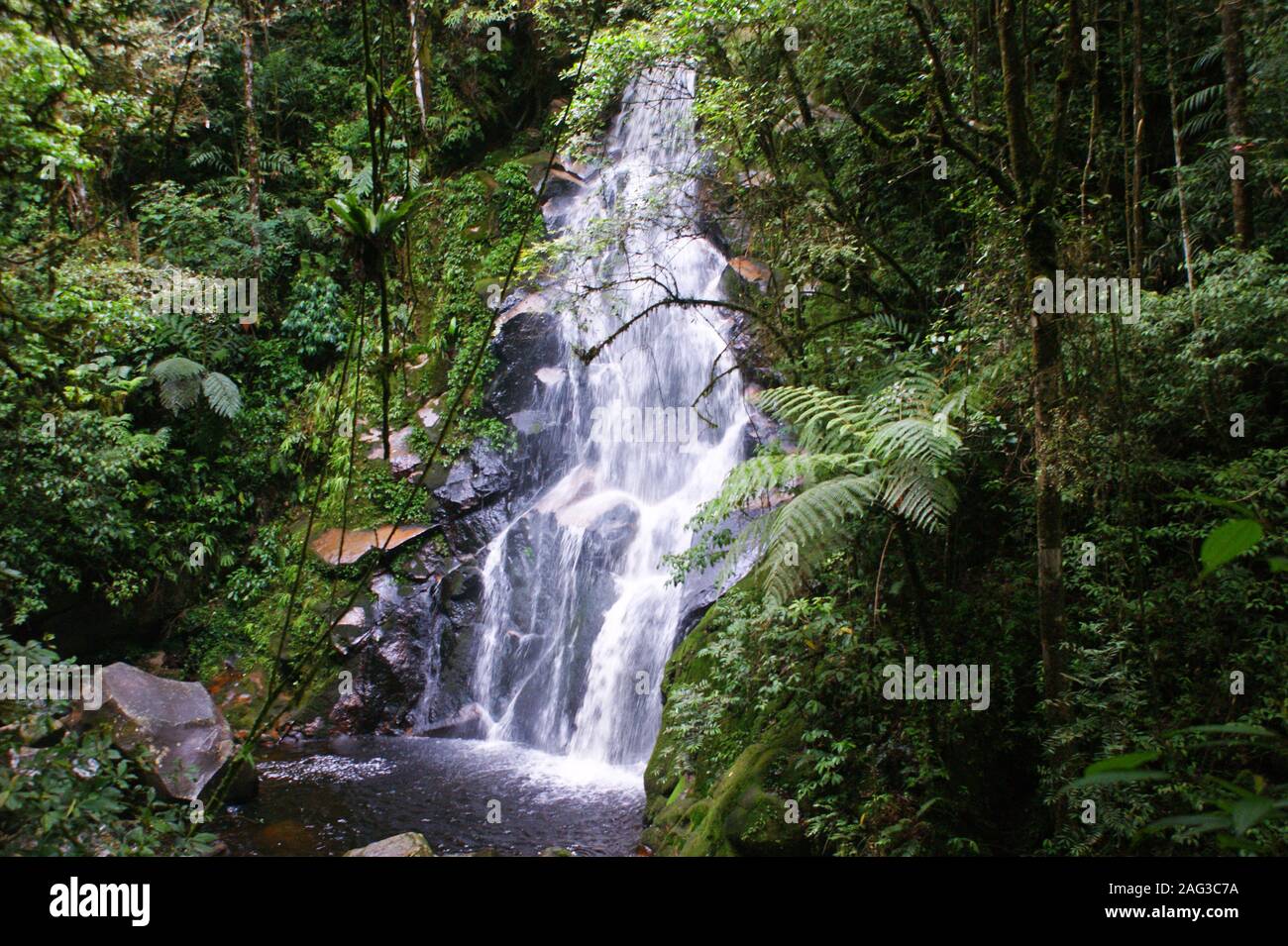 Simalem Waterfall, Lake Toba, North Sumatera, Indonesia Stock Photo - Alamy