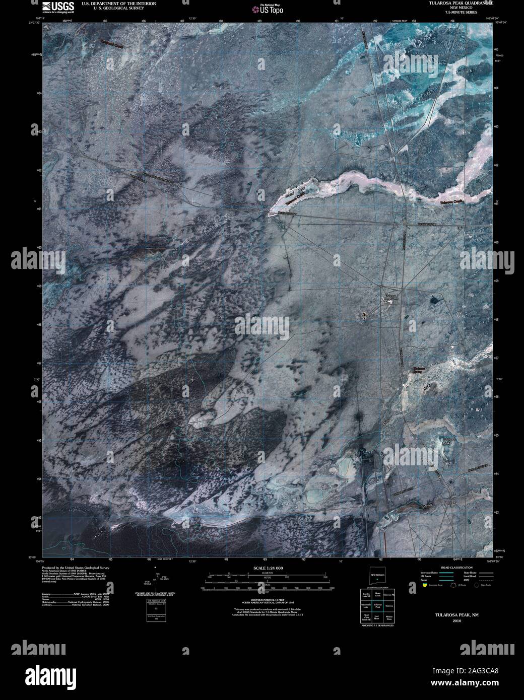 Tularosa new mexico map hi-res stock photography and images - Alamy