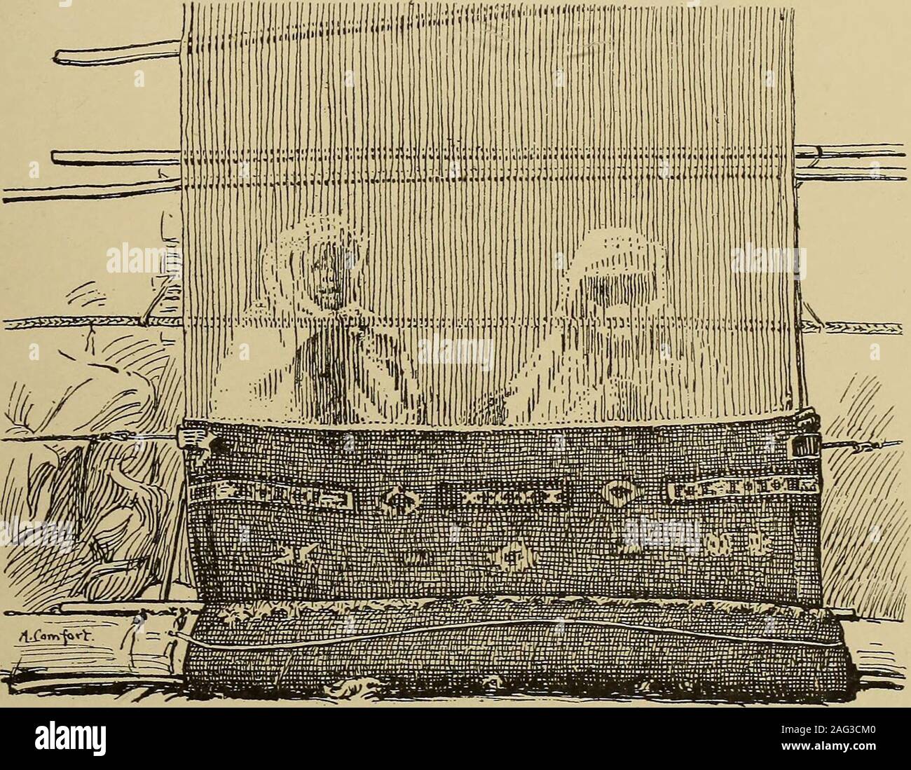 Ancient loom model hi-res stock photography and images - Alamy