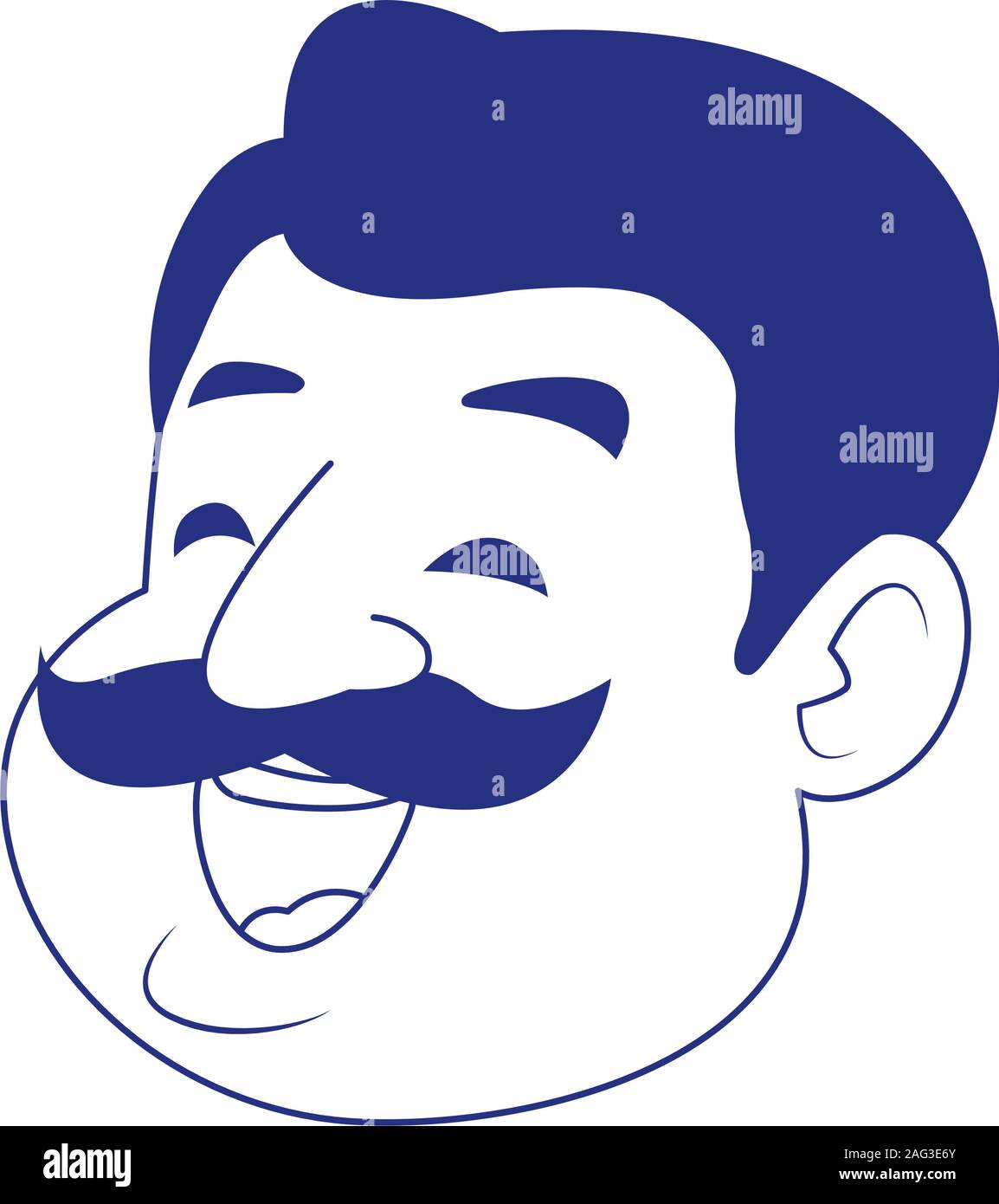 Isolated man head vector design Stock Vector Image & Art - Alamy