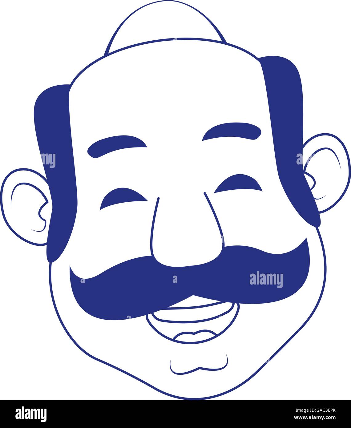 Isolated man head vector design Stock Vector Image & Art - Alamy