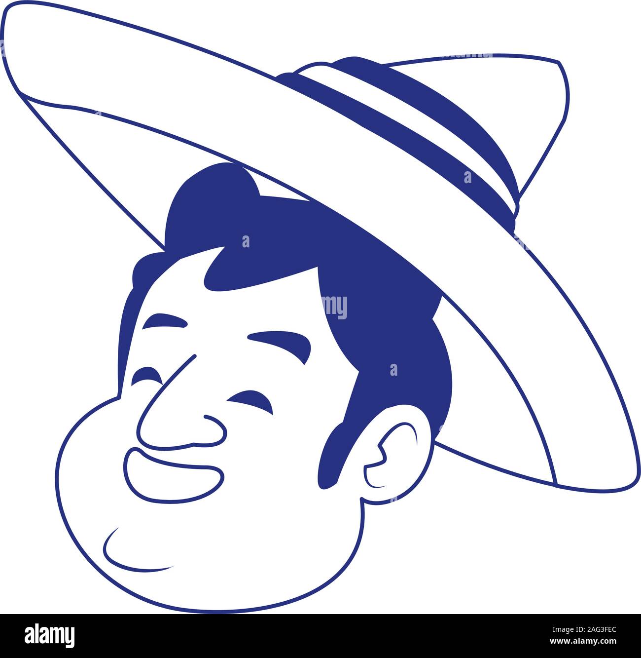 Isolated mexican man vector design Stock Vector Image & Art - Alamy